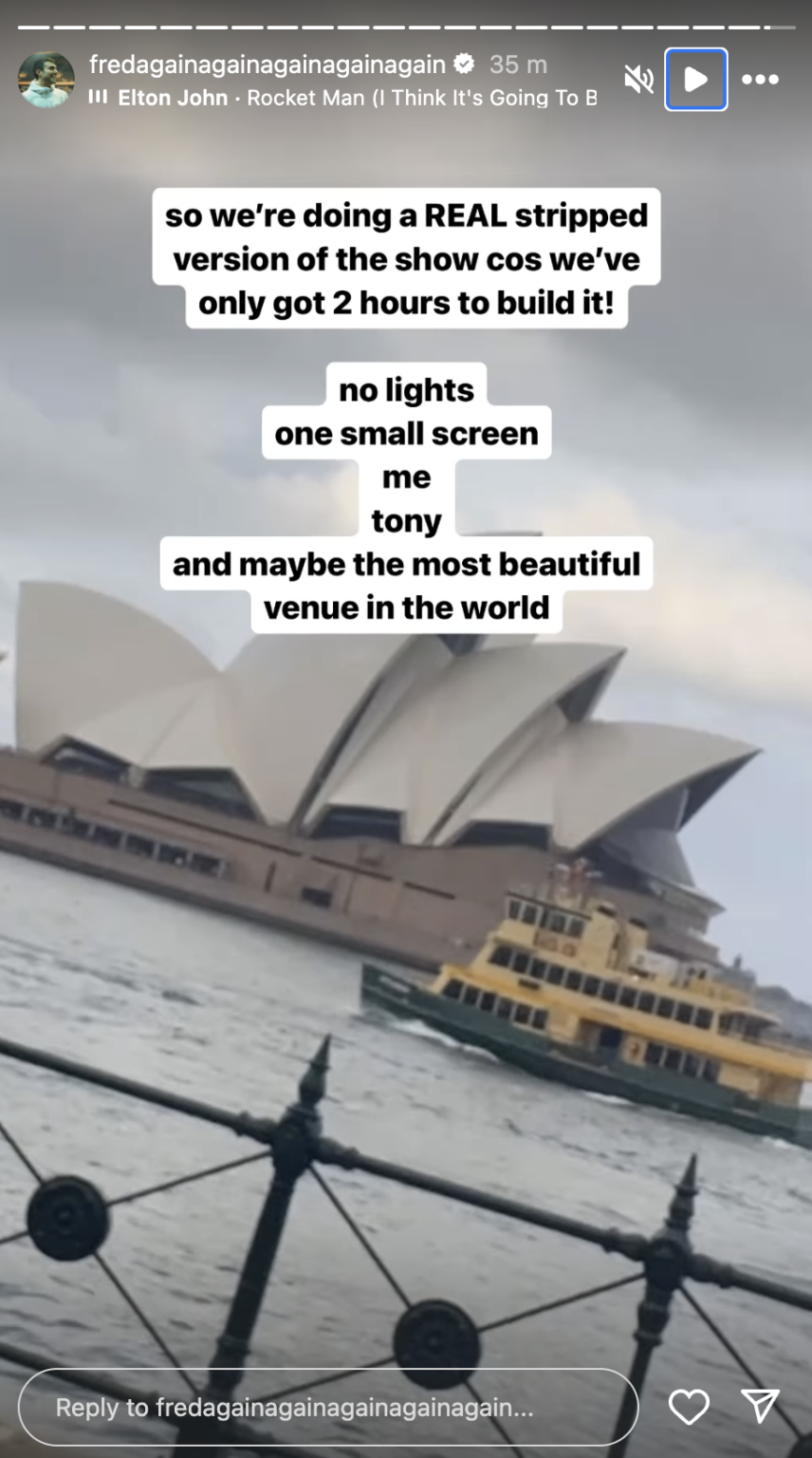 Fred Again Is Touring Australia.