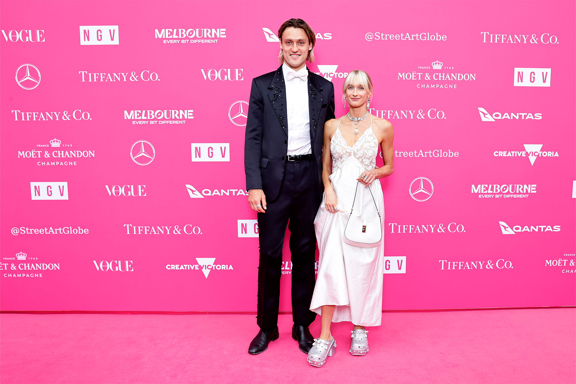 Darcy Moore And Reigner On The AFL Player's NGV Gala Suit